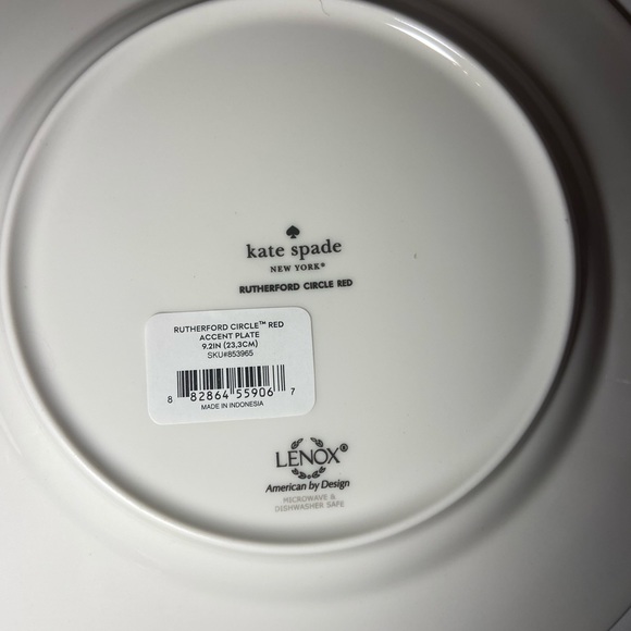 kate spade | Dining | Kate Spade By Lenox Rutherford Circle Red Accent ...